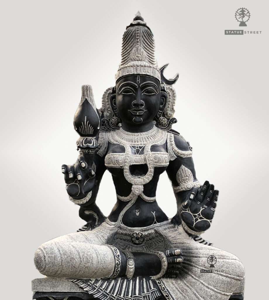 Parvathi Devi statue 4Ft | Granite Stone - Statuestreet